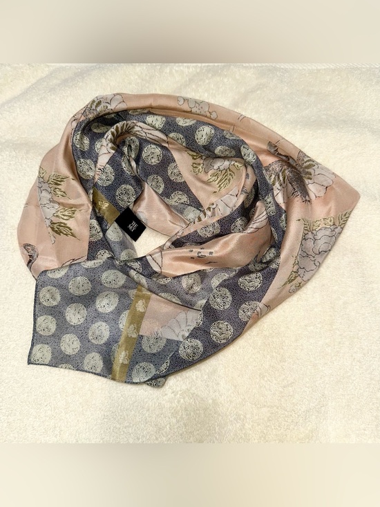 The Met | Accessories | The Met Silk Scarf Japanese Momoyama Cranes ...